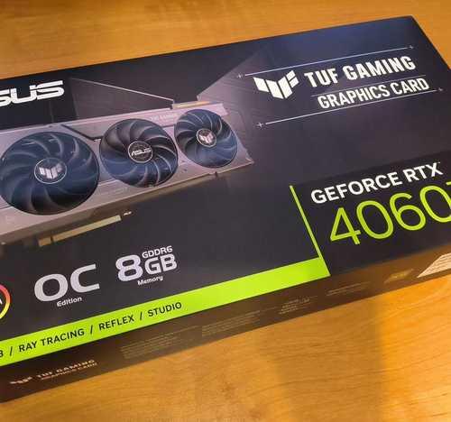 Rtx 4060ti Asus TUF Gaming 3 года гарантия запечат