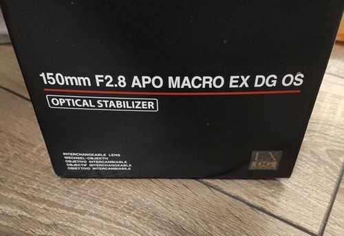 Объектив sigma 150mm F2.8 APO macro EX DG OS