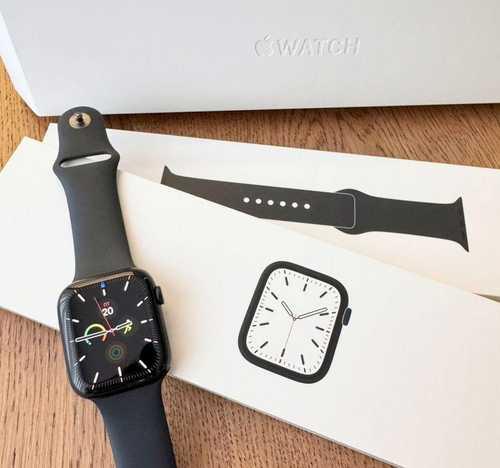 Часы apple watch 7 45 mm черные