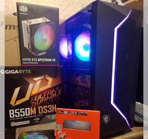 Игровой пк Ryzen 5 5600 + B550 + RTX 3070Ti