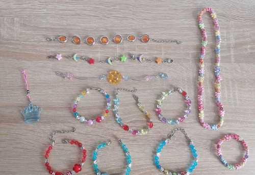 Детские браслеты, ожерелье из 2000х