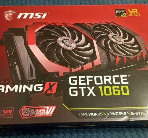 Видеокарта gtx 1060 6gb msi gaming x