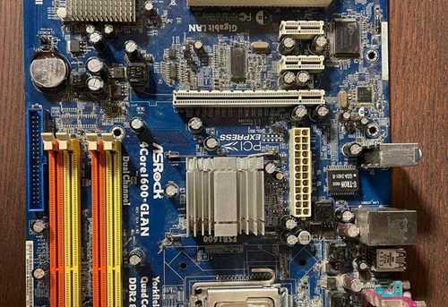 Материнская плата ASRock 4Core1600 c процесс Intel