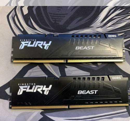 Оперативная память Kingston fury Beast Black KF552