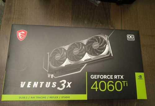 Видеокарта nvidia RTX 4060 TI MSI ventus 3X