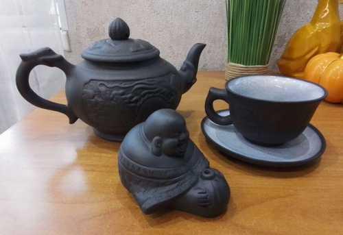 Чайный набор из глины