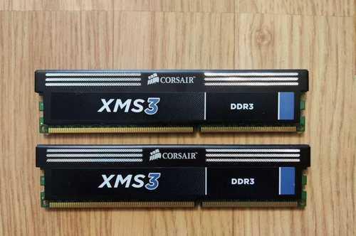Оперативная память DDR3 Corsair XMS3 1600 (8+8)