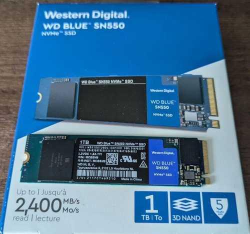 SSD M.2 2280 1Tb WD Blue SN550