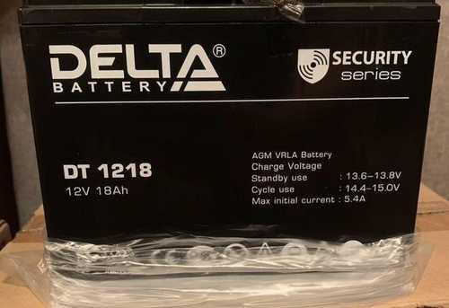 Аккумулятор delta 1218 дельта 12в 18а