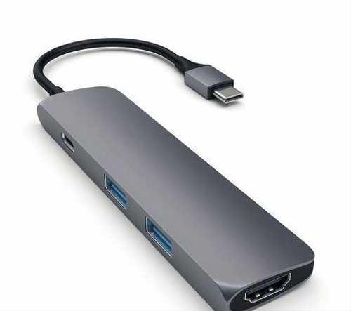 Хаб Satechi Slim Type-C Multi- Port Space Gray