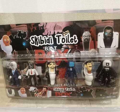 Скибиди Туалеты фигурки 6 штук Skibidi Toilets