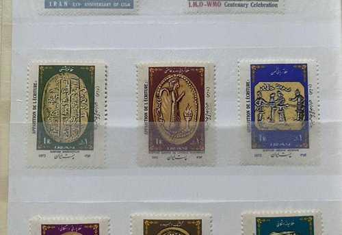 Чистые марки в альбоме, Иран, 1973-2010