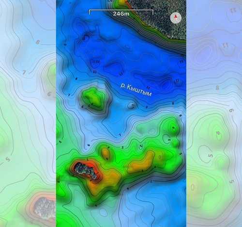 Карты глубин озёр и вдхр Челябинской области
