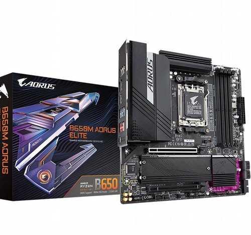 Материнская плата Gigabyte B650M aorus elite, RTL