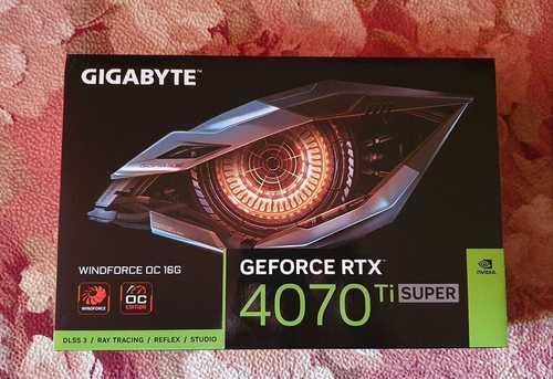 Gigabyte RTX 4070 Ti Super Windforce OC новая