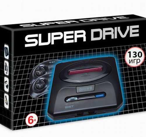 Игровая приставка 16-bit Super Drive Classic (130 игр)