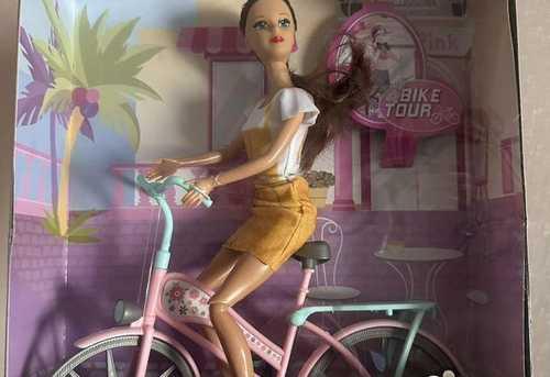 Кукла Bonnie pink с велосипедом