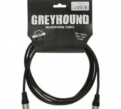 GRG1FM00.5 Greyhound Кабель микрофонный XLR, 0.5м