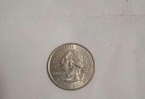 Монета 25 центов 2000 года