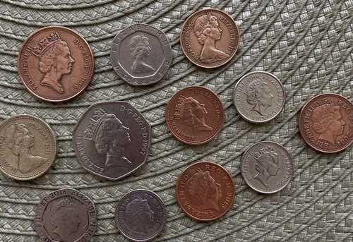 Набор монет Великобритании (12 шт)