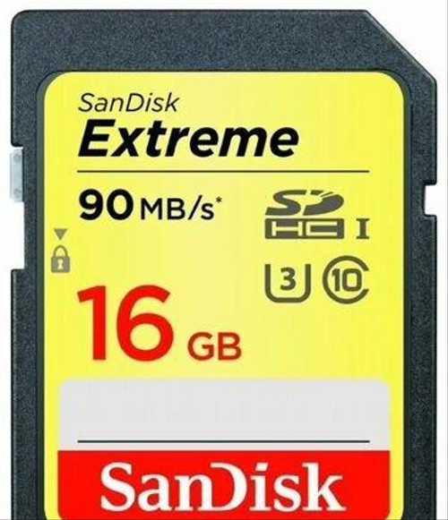 Карта памяти Sandisk SD 16GB