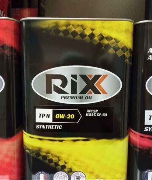 Синтетическое масло rixx 0W-20 API SP ilsac GF-6A