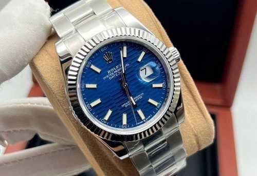 Мужские часы Rolex Oyster DateJust синие