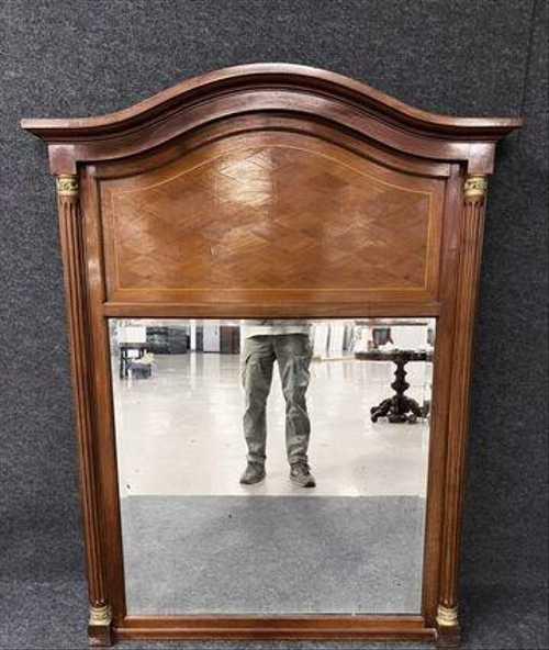 Старинное настенное зеркало ар-деко, 158х119 см