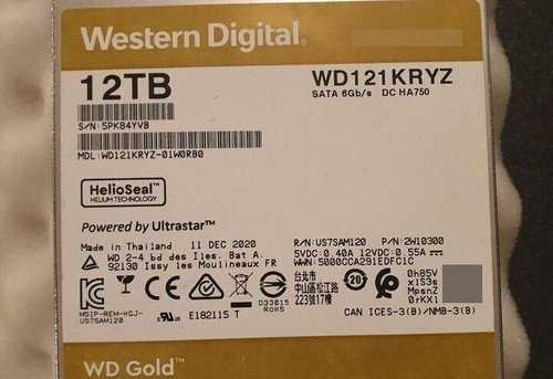 Топовый HDD жесткий диск 12TB WD121kryz