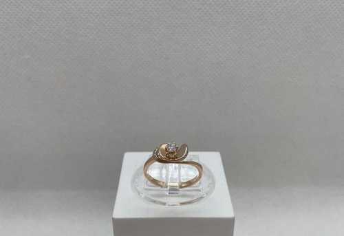 Золотое кольцо с бриллиантами 585 (Акварель)