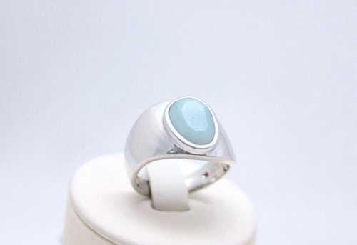 Серебряное кольцо С амазонитом 7,84 грамм