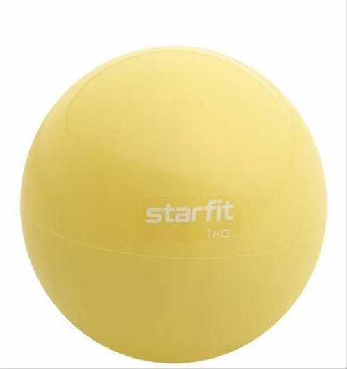 Медбол GB-703, 1 кг, желтый пастель Starfit