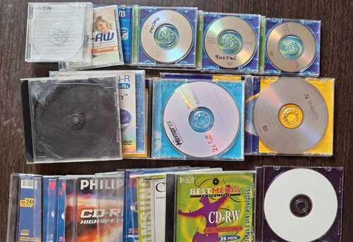 Диски DVD и CD чистые болванки + Чехлы