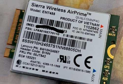 Модем 3G/4G M.2 Sierra Wireless EM7455 cat.6