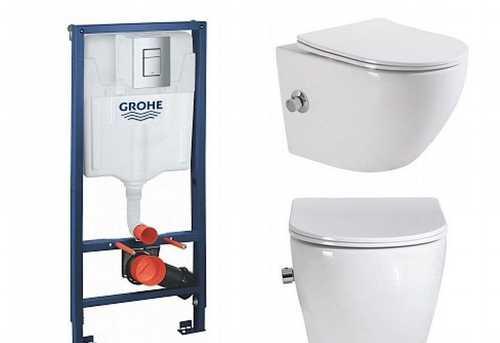 Унитаз с функцией биде и инсталляции Grohe