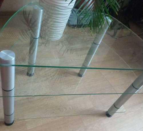 Продаю стеклянный стол -тумбу,1.5 тыс