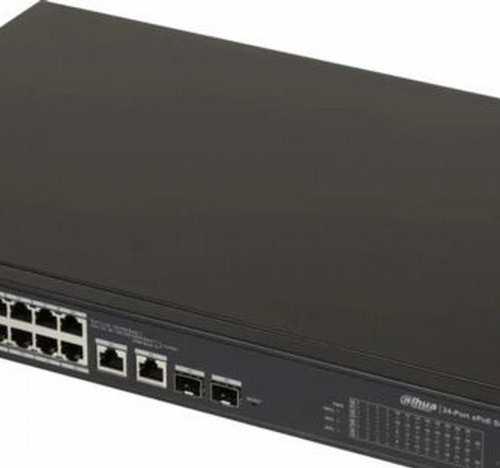 Dahua DH-LR2226-24ET-360 (L2) 24x100Мбит/с 2x1Гбит/с 2xКомбо(1000base-T/SFP) 22PoE+ 2PoE++ 360W упра