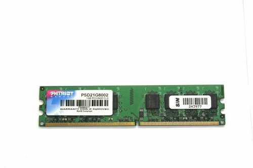 Модуль памяти dimm DDR2 1Gb PC-6400 Patriot