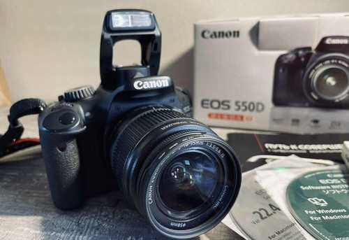 Зеркальный фотоаппарат Canon Eos 550d