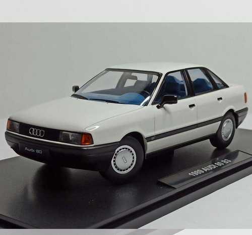 Audi 80 (B3) White 1:18 Kk Scale