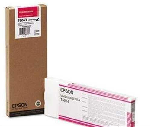 Картридж Epson T6063 C13T606300 пурпурный (220мл)