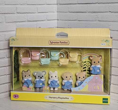 Sylvanian families 5672 малыши на детской площадке