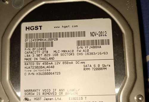 Жесткий диск hgst HUA723020ALA640 2TB