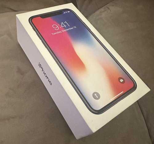 Коробка от iPhone X 256 gb space gray
