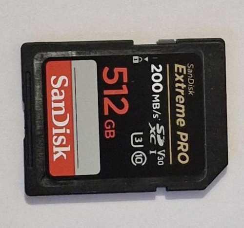 Карта памяти SanDisk Extreme Pro sdxc 512GB UHS-I