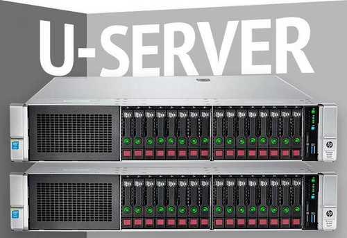 Сервер HP DL380 G9 16*2.5 2*67v4 64G P840 2x800W 2
