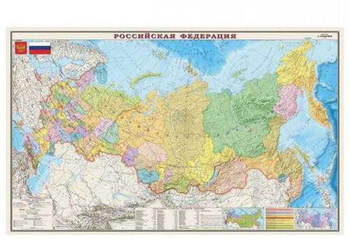 Sm-77095, Карта настенная Россия. Политико-админис