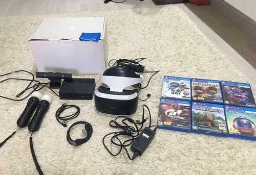 Sony playstation VR + камера v2 + игры