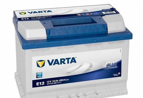 Аккумулятор Varta Blue Dynamic E12 12V 74Ah 680A