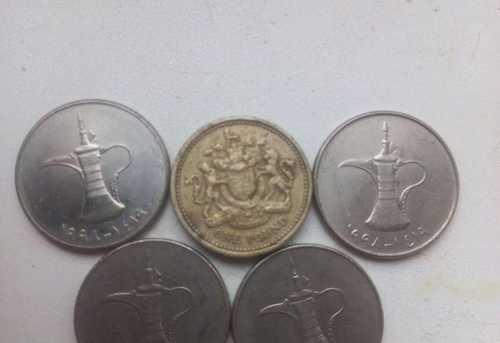 Монеты Англия и ОАЭ